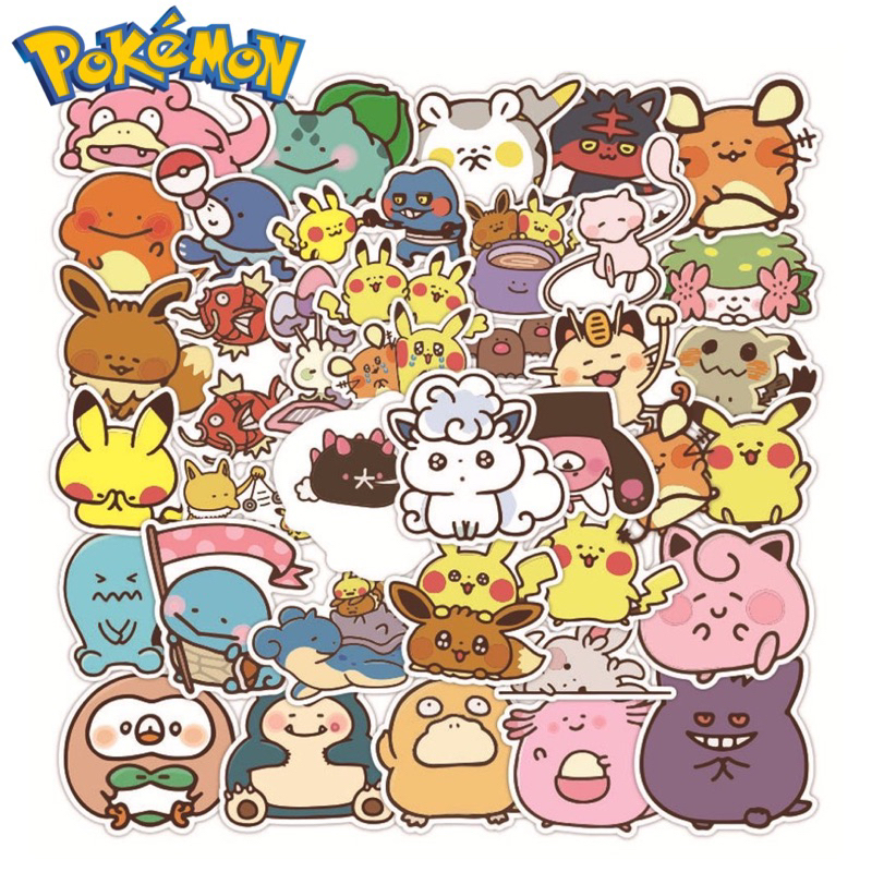 สติ๊กเกอร์ Pokémon 468 โปเกมอน 38ชิ้น โปเกม่อน Pokemon pikachu โปรเกมอน ...