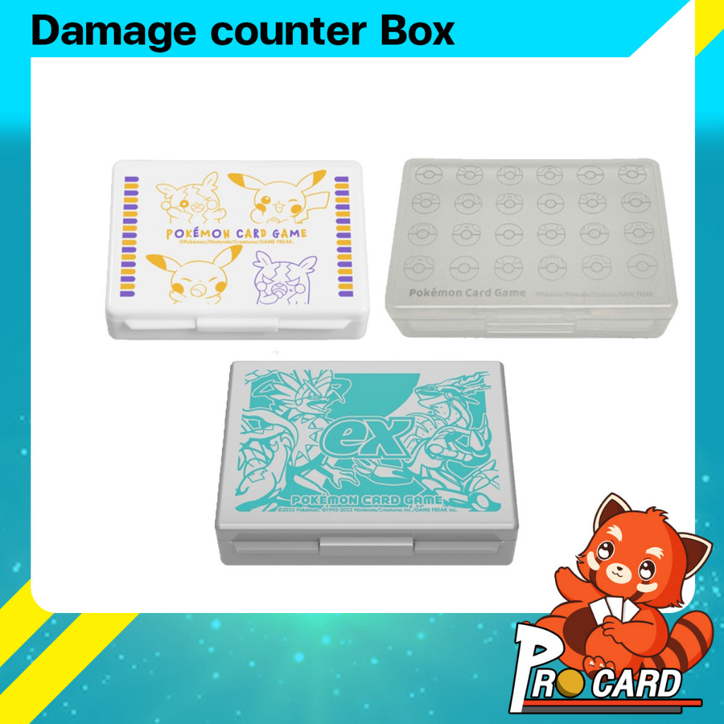 [Pokemon] Damage counter Box กล่องใส่ตัวนับดาเมจ ลายโปเกม่อน | Shopee ...