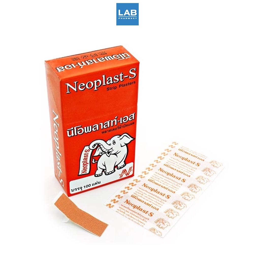 Neoplast - S Strip Plasters 100pcs./box - นีโอพลาสท์-เอส พลาสเตอร์แบบ ...