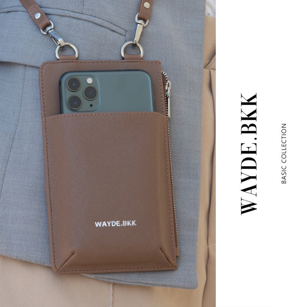 WAYDE.BKK Basic Crossbody Phone bag กระเป๋าสะพายข้างใส่โทรศัพท์ได้ทุกรุ่น | Shopee Thailand