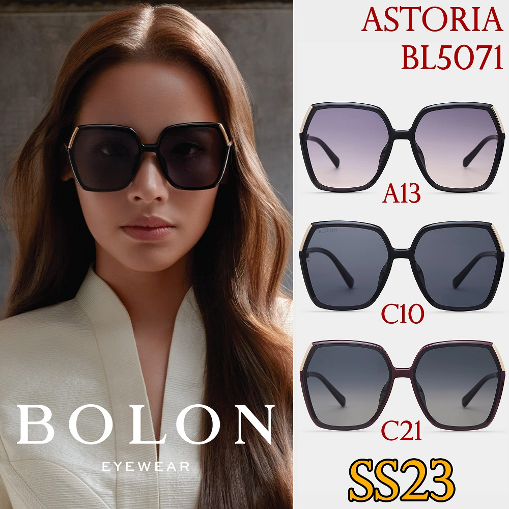 SS23 BOLON แว่นกันแดด รุ่น Astoria BL5071 A80 C10 C21 เลนส์ Nylon [TR ...