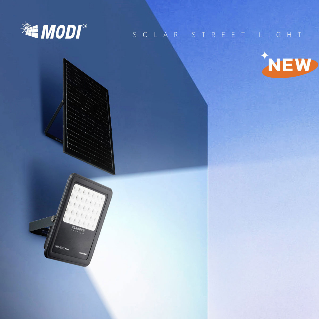 MODI ไฟสปอตไลท์โซล่าเซลล์ 100W200W300W400W แสงขาว รีโมทคอนโทรล ...