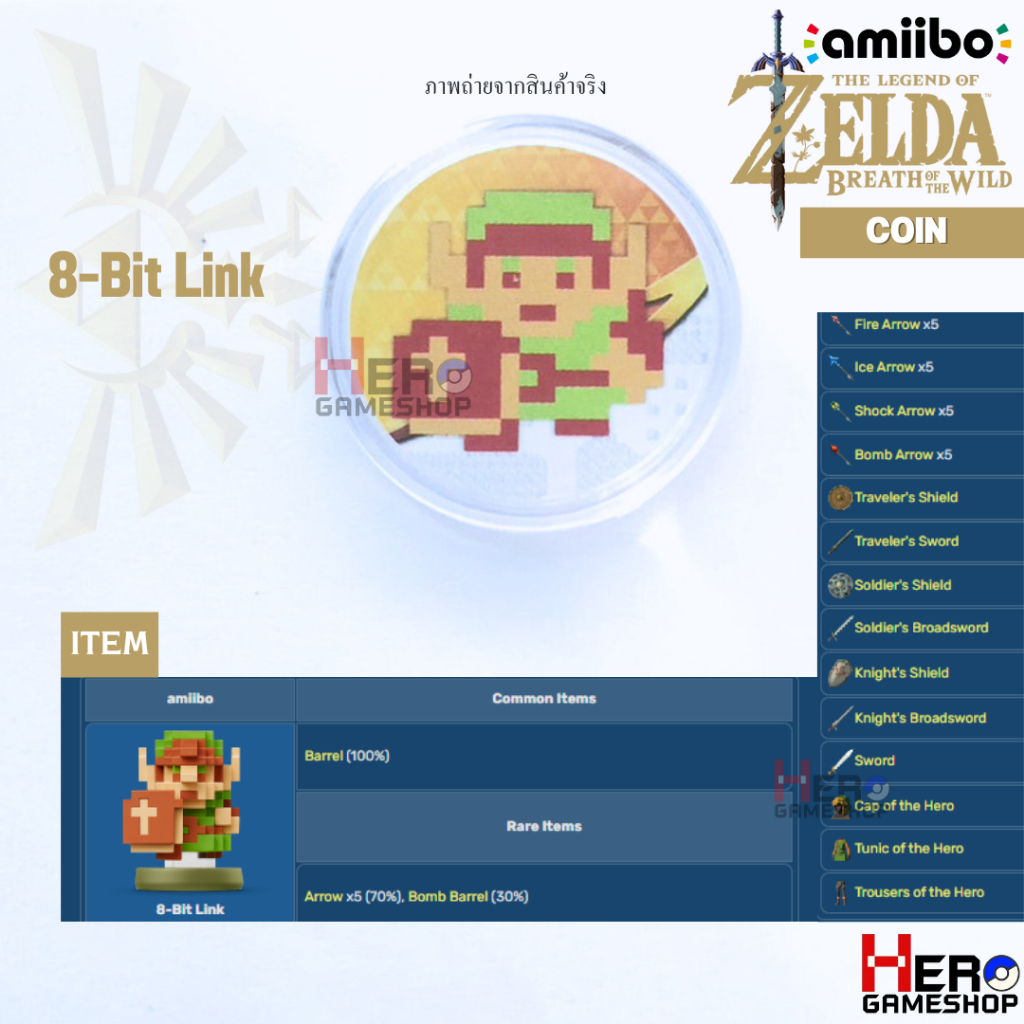 [Amiibo Coin] "LINK" Zelda Tears Of The Kingdom Coin NFC Nintendo ...