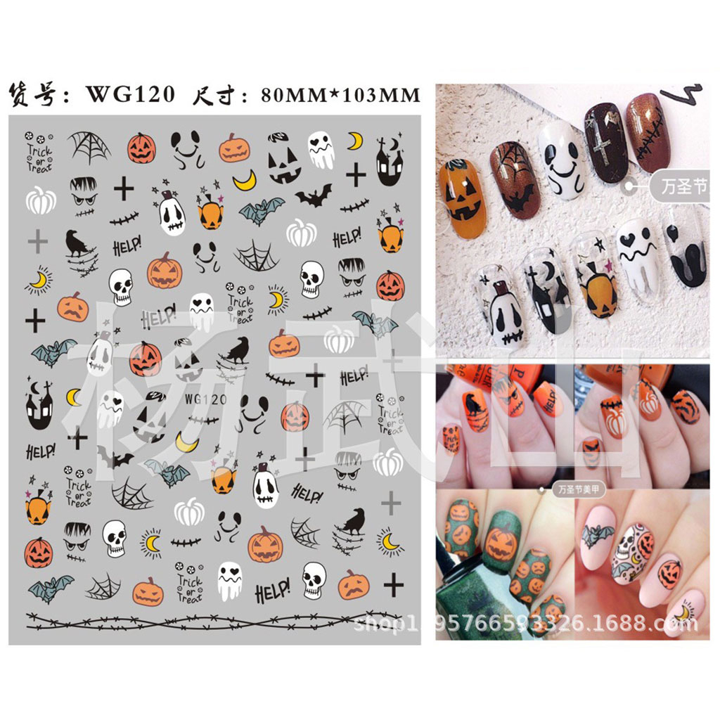 WG ️ สติ๊กเกอร์ติดเล็บ ลายการ์ตูนน่ารักๆ | Shopee Thailand