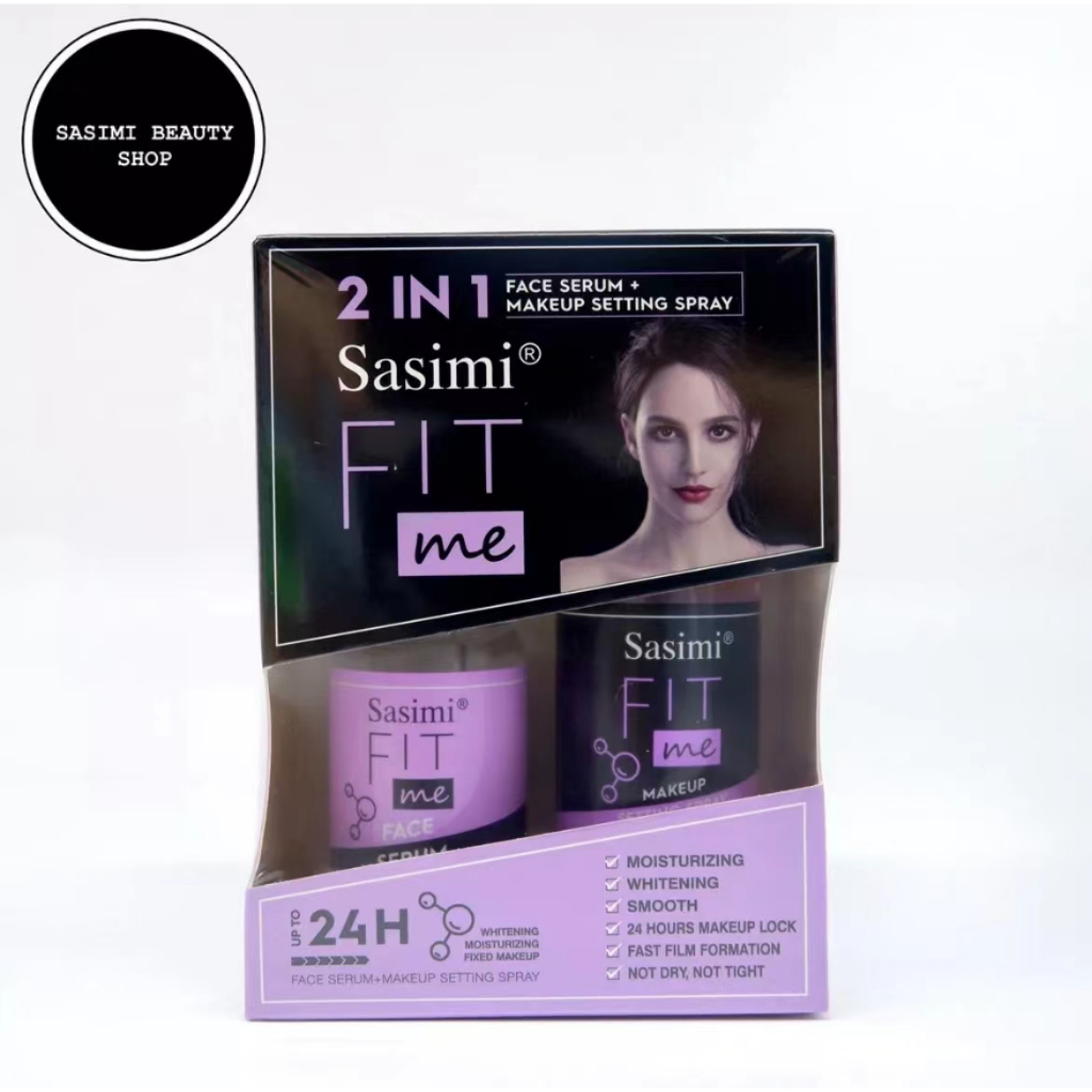 SASIMI Makeup Setting Spray & Serum Set เซรั่มบำรุงผิวหน้า และเซตติ้ง ...