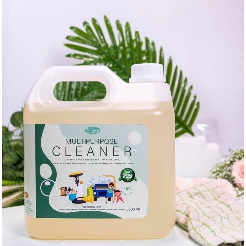 Vclean วีคลีน น้ำยาทำความสะอาด 3,500 ml. น้ำยาเอนกประสงค์ น้ำยาไร้สาร ...