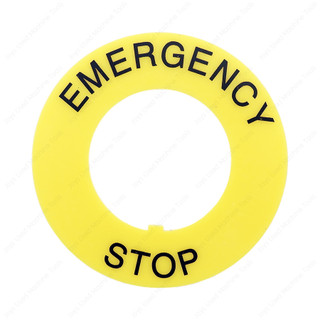 Nameplate EMG Stop F13-40 ,เนมเพลทปุ่มหยุดฉุกเฉิน ขนาดรู 22mm รอบนอก ...