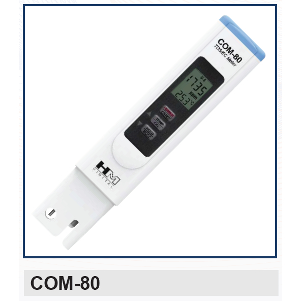 COM-80 PH-80 EC TDS PH Hydrotester HM Digital เครื่องวัดค่าน้ำ ปากกาวัด ...