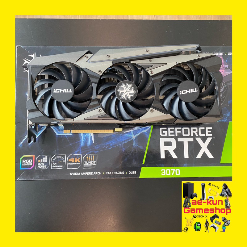 INNO3D RTX 3070 ICHILL X4 มือ2 มีกล่อง สวยมาก | Shopee Thailand