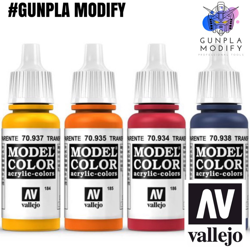 Vallejo Model Color สีอะคริลิคสูตรน้ำ Transparent Color สีโปร่งใส ...