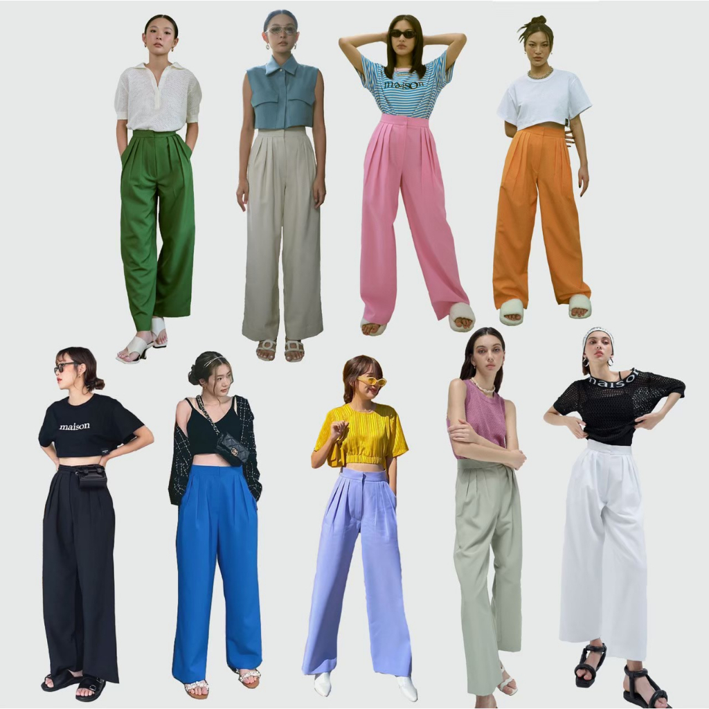 maison KEEPS | Mirror Mirror Pants | กางเกงขายาวทรง | Limited ไม่ผลิต ...