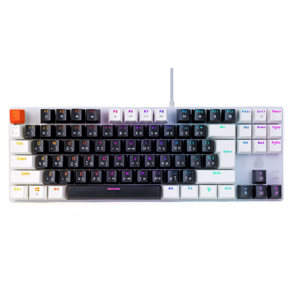 [ประกัน 1ปี] EGA K104 LITE TKL 80% Gaming Keyboard คีย์บอร์ด เกมมิ่ง Anti-Ghosting 25 Keys ...