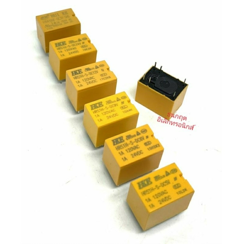 รีเลย์ HKE 6ขา HRS1H-S 3V 5V 6V 9V 12V 24V หน้าคอนแทค 1A | Shopee Thailand