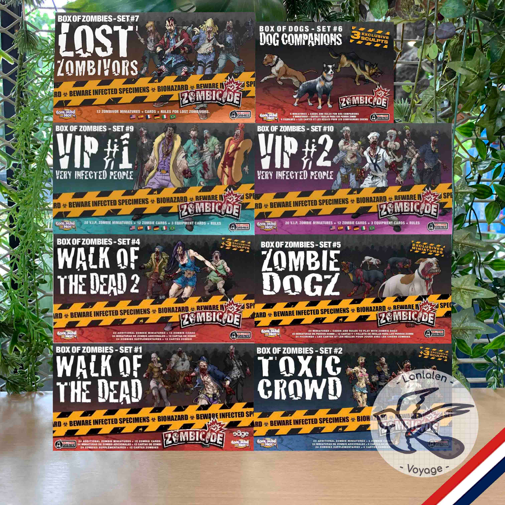 Zombicide: Box of Zombies - Set #1,2,4,5,6,7,9,10 Walk of the Dead/ Dog ...