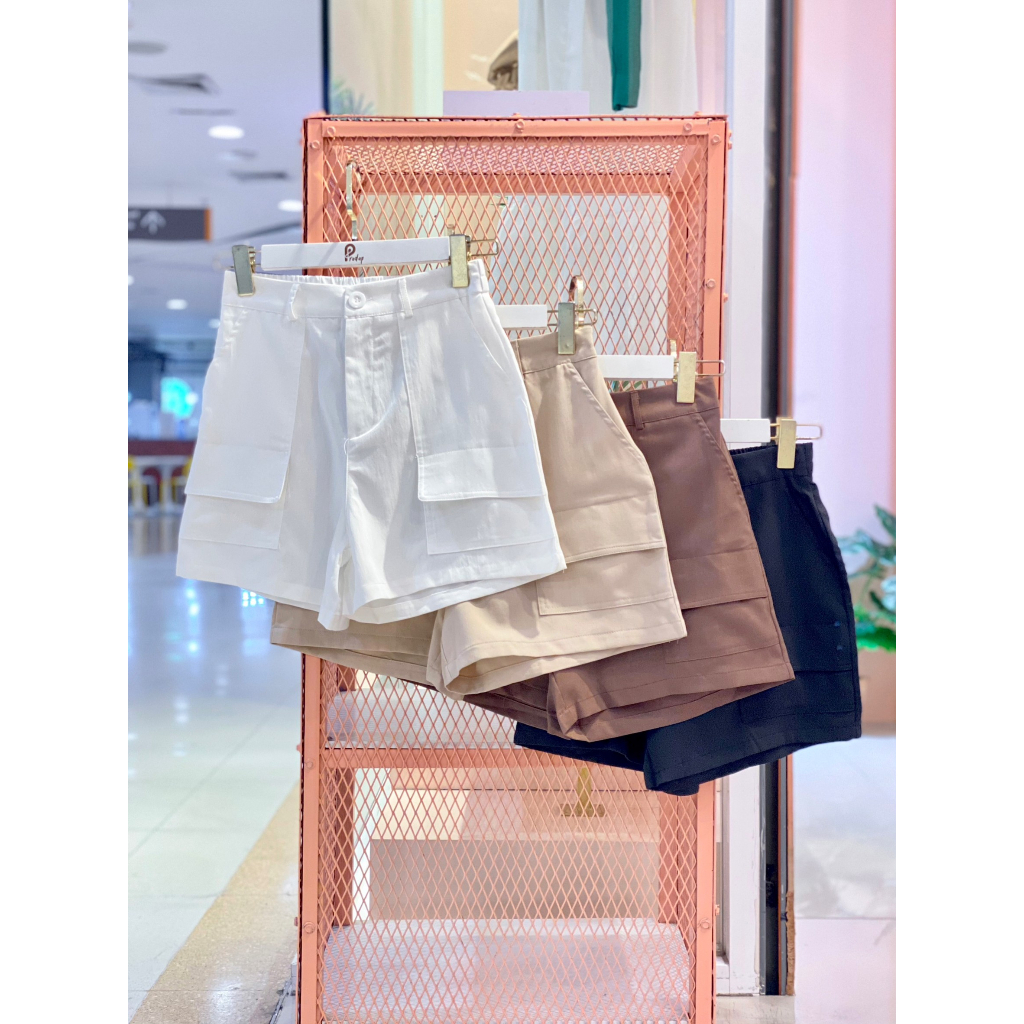 Pradap_brand:ขาสั้นแต่งกระเป๋าหน้า | Shopee Thailand
