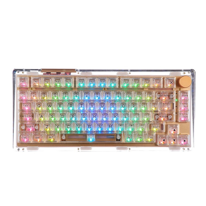 คีย์บอร์ดใส แป้นพิมพ์ไร้สาย KiiBOOM Phantom 81 V2 Crystal คีย์บอร์ด ...