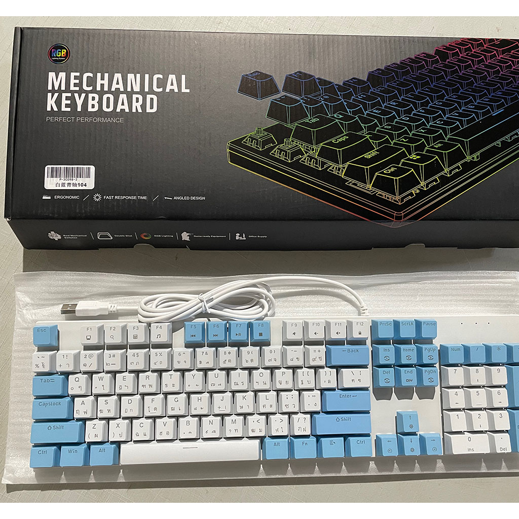 Mechanical keyboard Gamingคีย์ไทย คีย์บอร์ดเชิงกล ไฟRGB | Shopee Thailand