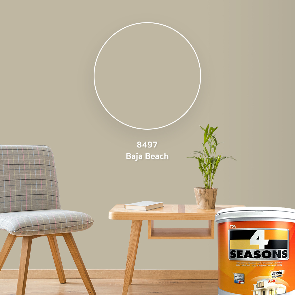 TOA โฟร์ซีซั่น กึ่งเงา 8497 สี Baja Beach ขนาด กล. ขนาด 3.7 ลิตร ...