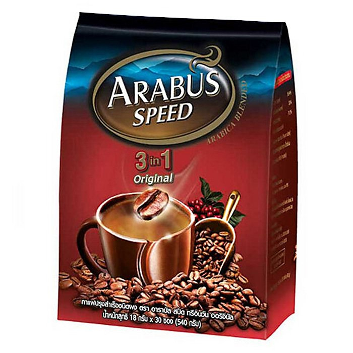 กาแฟ 3 in 1 ARABUS 3In1 Coffee Original 18 G X 30 ห่อ (รสอริจินัล ...