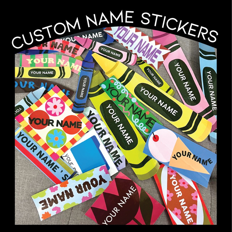 [Tana.design] Custom name stickers | Shopee Thailand