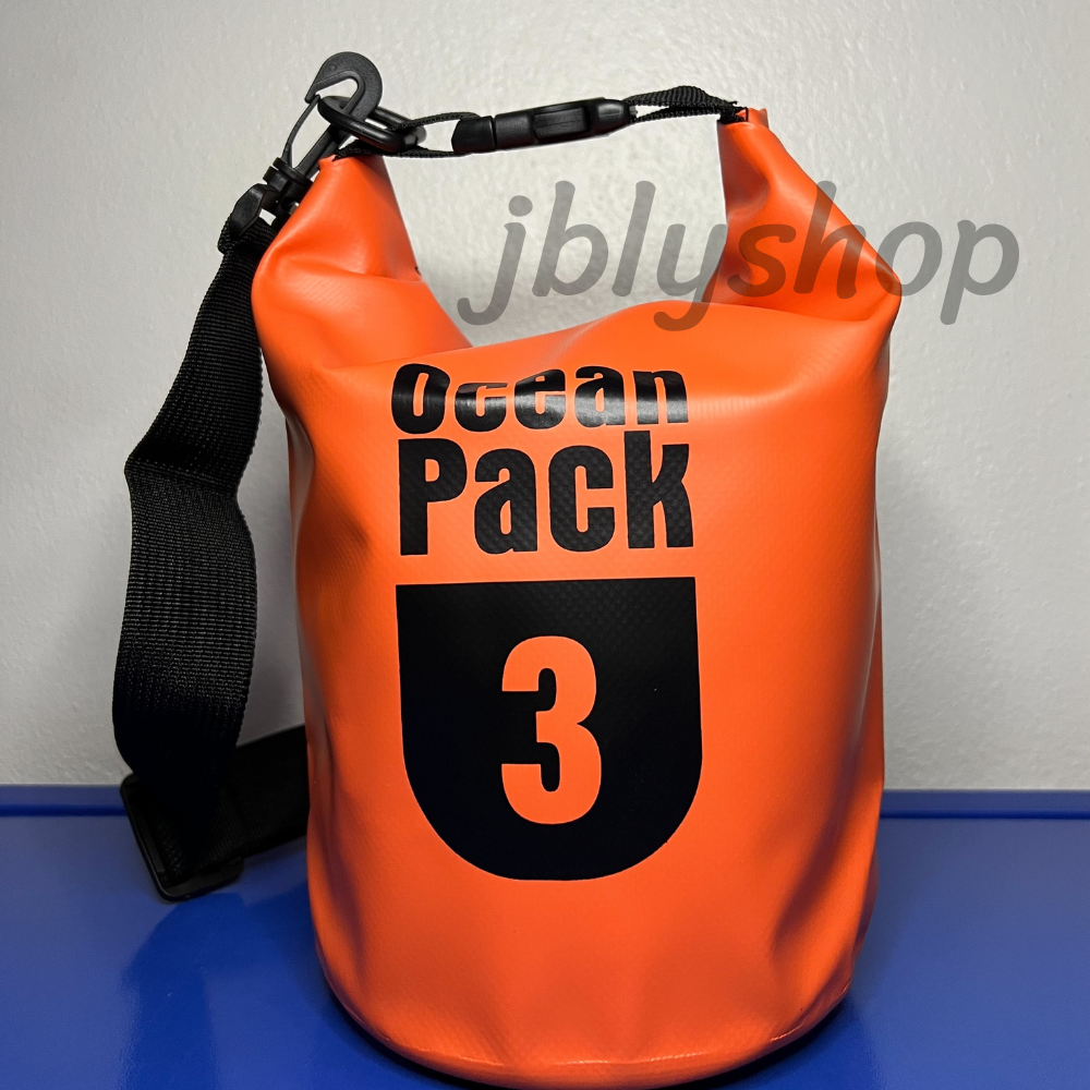 กระเป๋ากันน้ำ ถุงกันน้ำ Ocean pack ขนาด2L - 3L พร้อมสาย กระเป๋าสะพาย ...