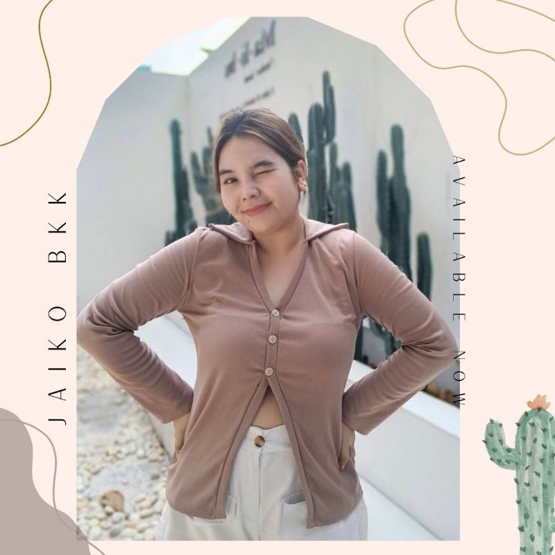 𝗝𝗮𝗶𝗸𝗼 𝗩𝗲𝗻𝘂𝘀 เสื้อผ้าสาวอวบแขนยาว อก 38-44 | Shopee Thailand