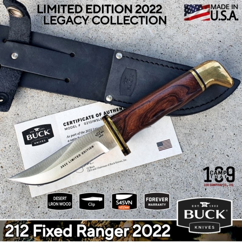 มีด Buck แท้ รุ่น 212 Fixed Ranger limited Edition 2022 Legacy ...