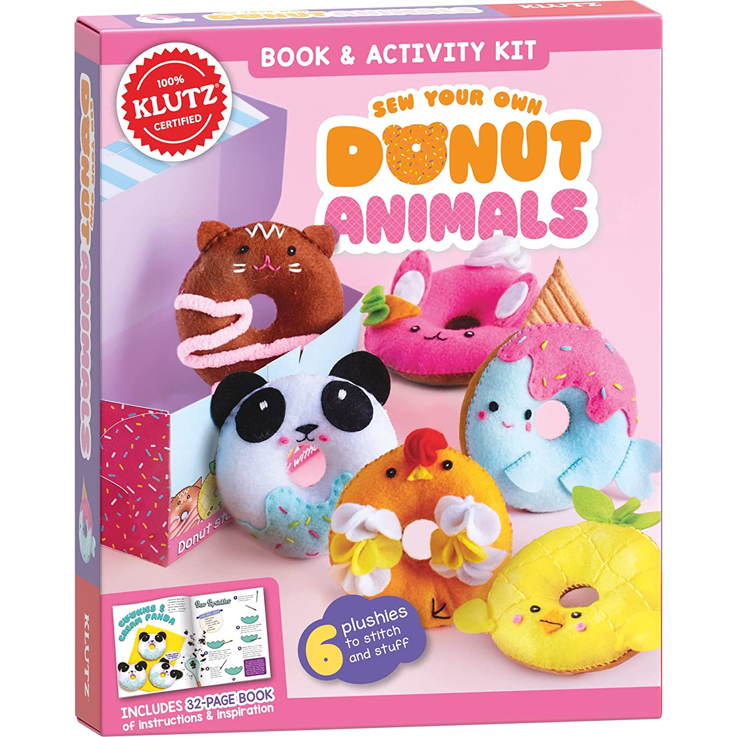Sew Your Own Donut Animals Craft Kit Sew up a half dozen super sweet ...