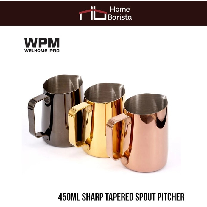 Home Barista Milk Pitcher เหยือกสตีมนม ยี่ห้อ WPM ขนาด 450ml (Sharp ...