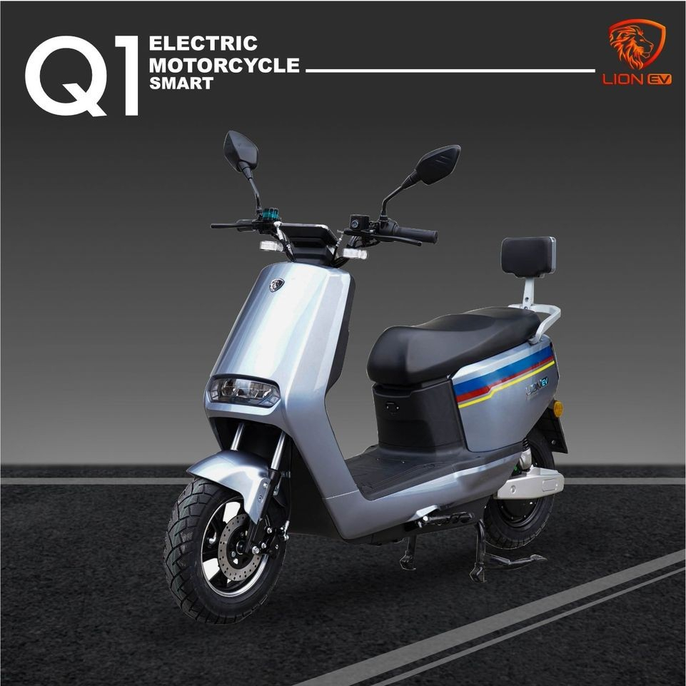 มอเตอร์ไซค์ไฟฟ้า LION EV Q1 SMART มอเตอร์ไฟฟ้า 2000W ความเร็วสูงสุด 70KM/H | Shopee Thailand