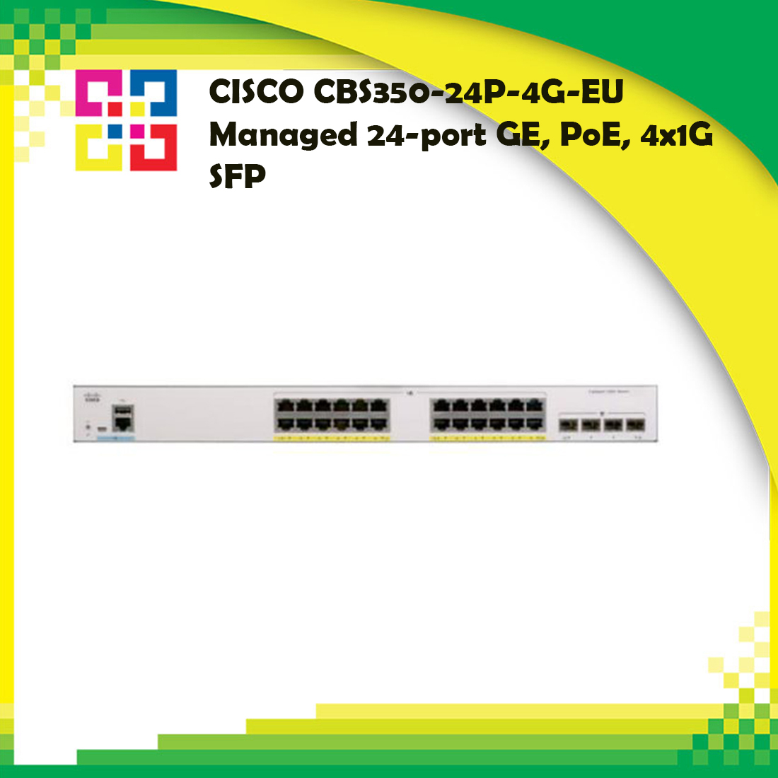 CISCO CBS350-24P-4G-EU Managed 24-port GE, PoE, 4x1G SFP | Shopee Thailand