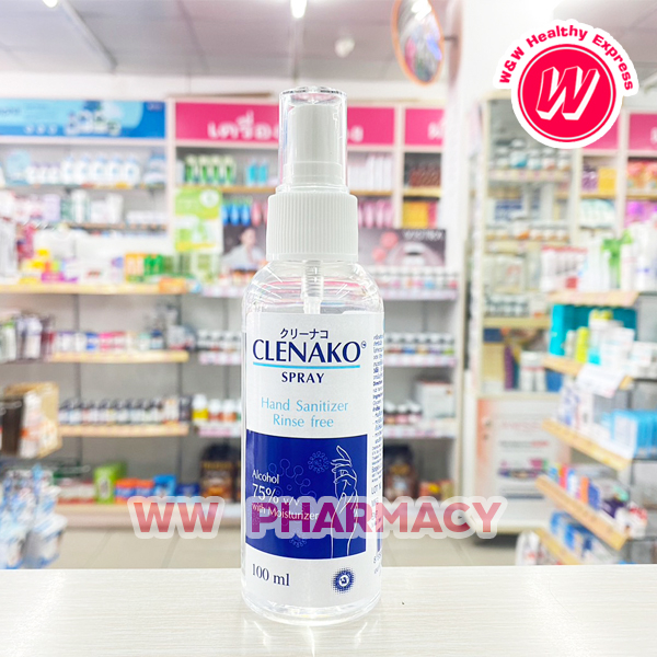 Clenako Spray Alcohol 75% สเปรย์แอลกอฮอล์ทำความสะอาดมือ 100 ml (หมดอายุ ...