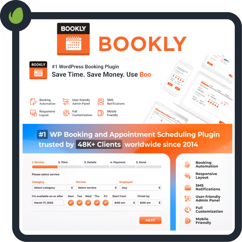 Bookly Pro เวอร์ชั่นล่าสุด + Addons Appointment Booking and Scheduling Software System | Shopee ...