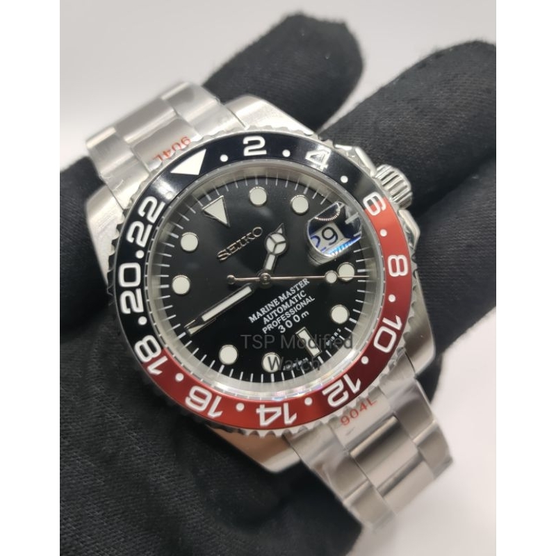 Seiko Mod Coke GMT Master | Shopee Thailand