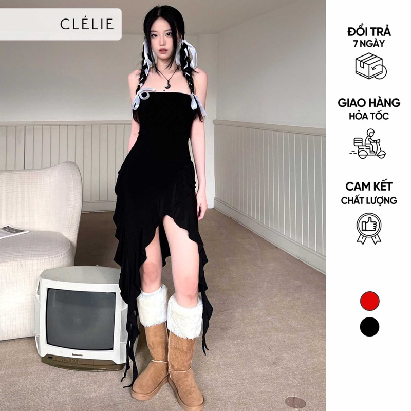 แบรนด์ CLELIE รุ่น TINKER DRESS - CLÉLIE นำเข้าจากเวียดนาม ของแท้ ส่ง ...