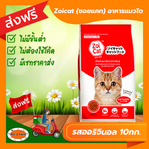 Zoicat (ซอยแคท) อาหารสัตว์ อาหารแมว รสออริจินอล สูตรโซเดียมต่ำ แบบ ...