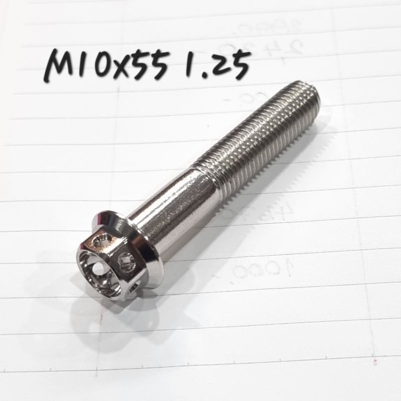 น็อตหัวเจาะ M10x55 (1.25)สแตนเลส | Shopee Thailand