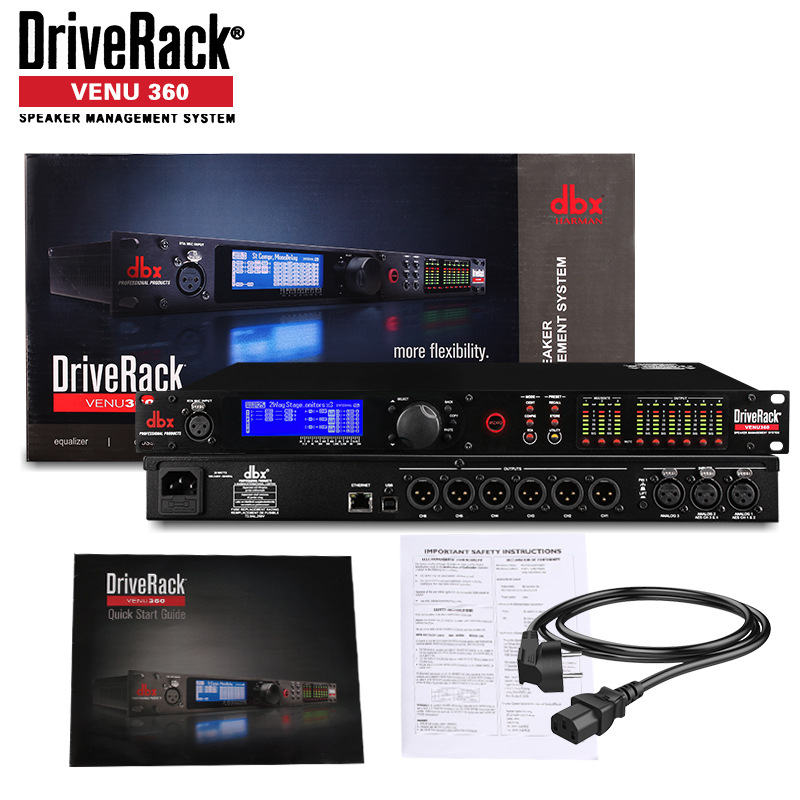 DBX DriveRack 260/VENU360/PA2 หน่วยประมวลผลเสียง อุปกรณ์จัดการระบบเสียง 2in/3in /6 out Digital ...