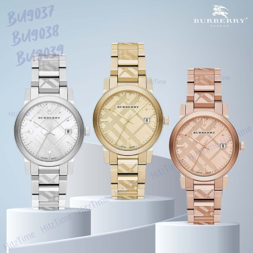นาฬิกา Burberry นาฬิกาข้อมือผู้หญิง แบรนด์เนม ของแท้ รุ่น BU9037 BU9039 ...