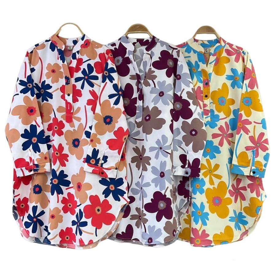 S.44-46 Pitzy Dress เดรสเชิ้ต มินิเดรสไซส์ใหญ่ เดรสคนอ้วน ผ้าไหมอิตาลี ...