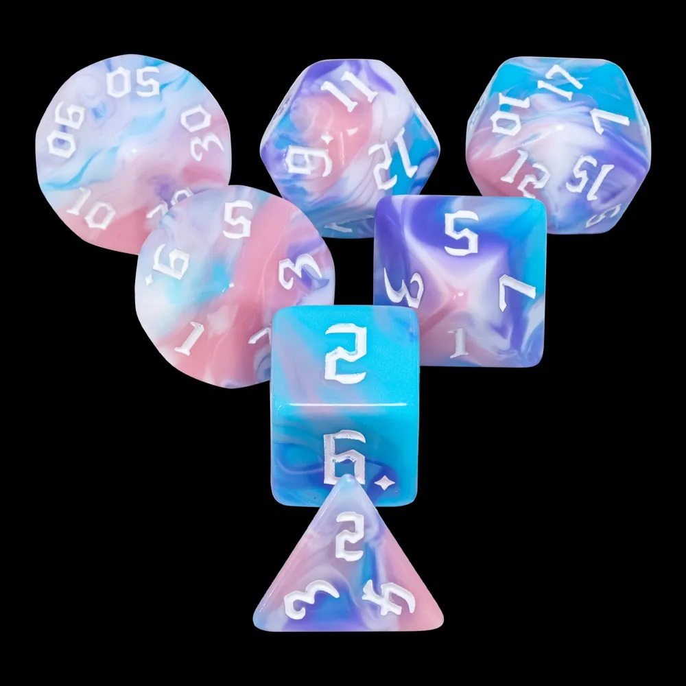 Enchanted Dreams Dice Set of 7 | ลูกเต๋า Dice For DnD D&D MTG RPG TRPG ...