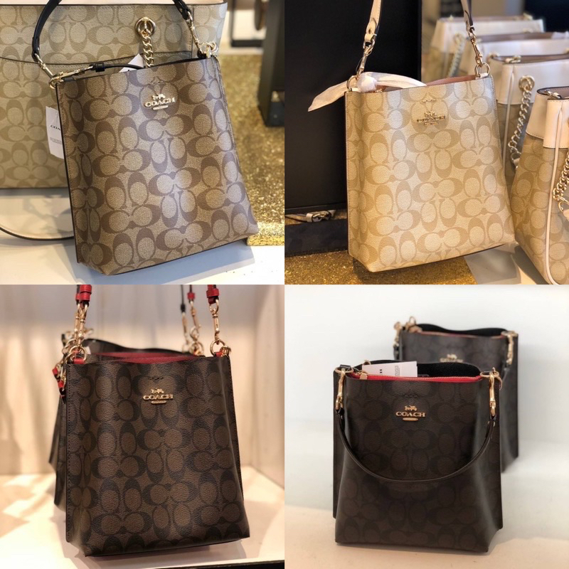 Coach mollie bucket mini ขนาด 8.5 นิ้ว รุ่นใหม่🌟 มีหลายสี | Shopee Thailand