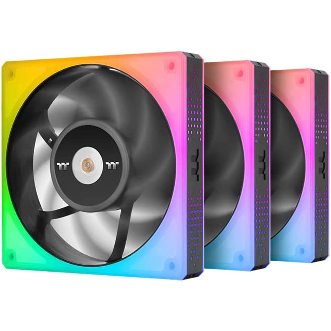 CASE FAN (พัดลมเคส) THERMALTAKE TOUGHFAN 12 RGB High Static Pressure ...