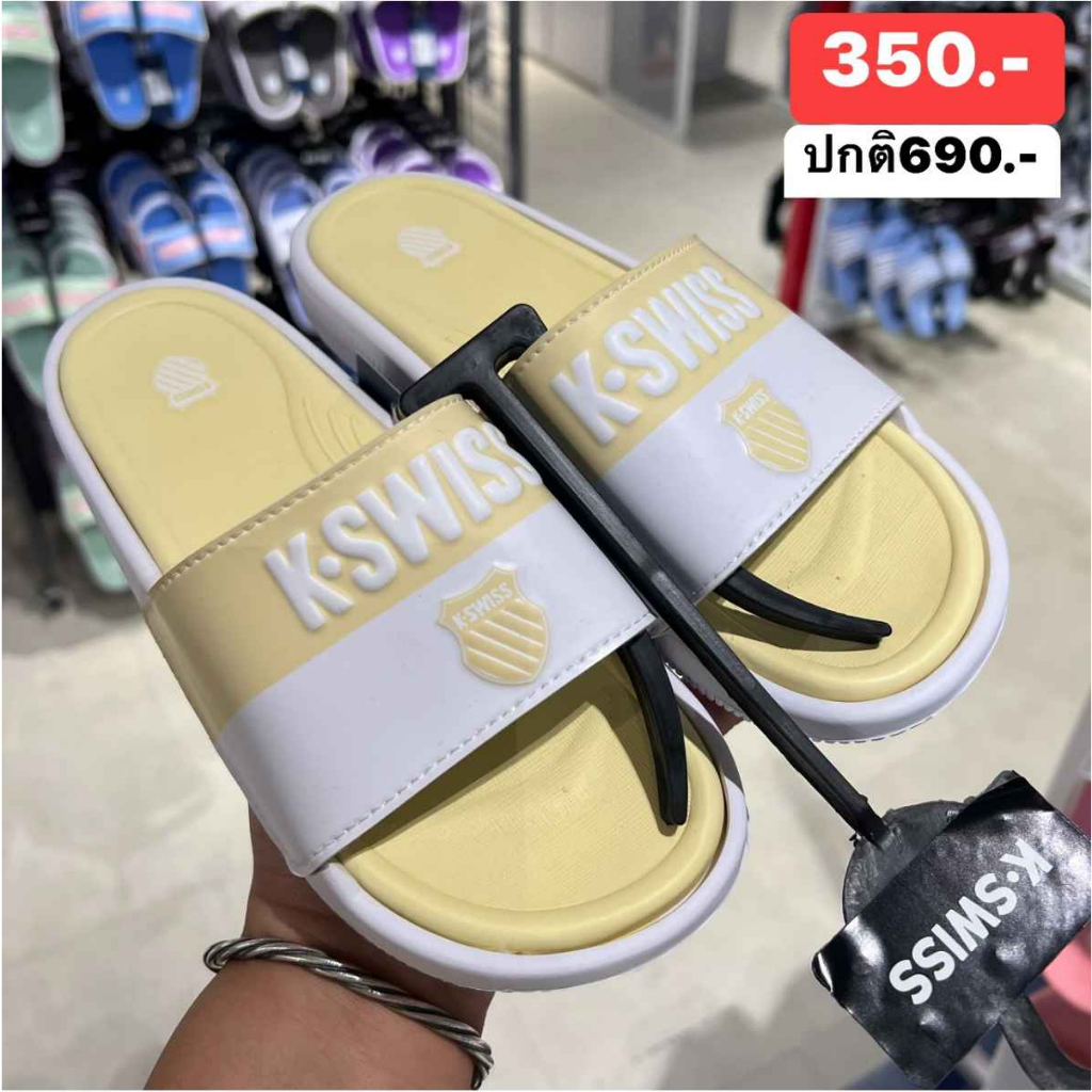 Size.37 [ลิขสิทธิ์แท้จากชอป] (ราคาป้าย 690) K-SWISS Endear รองเท้าแตะ ...