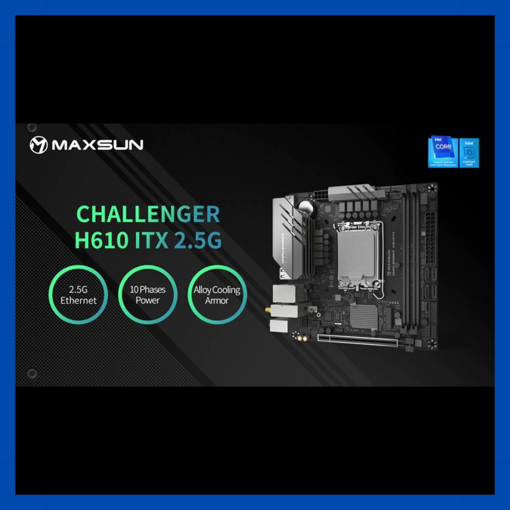 MAXSUN H610I CHALLENGER ( H610 ITX ) | Shopee Thailand