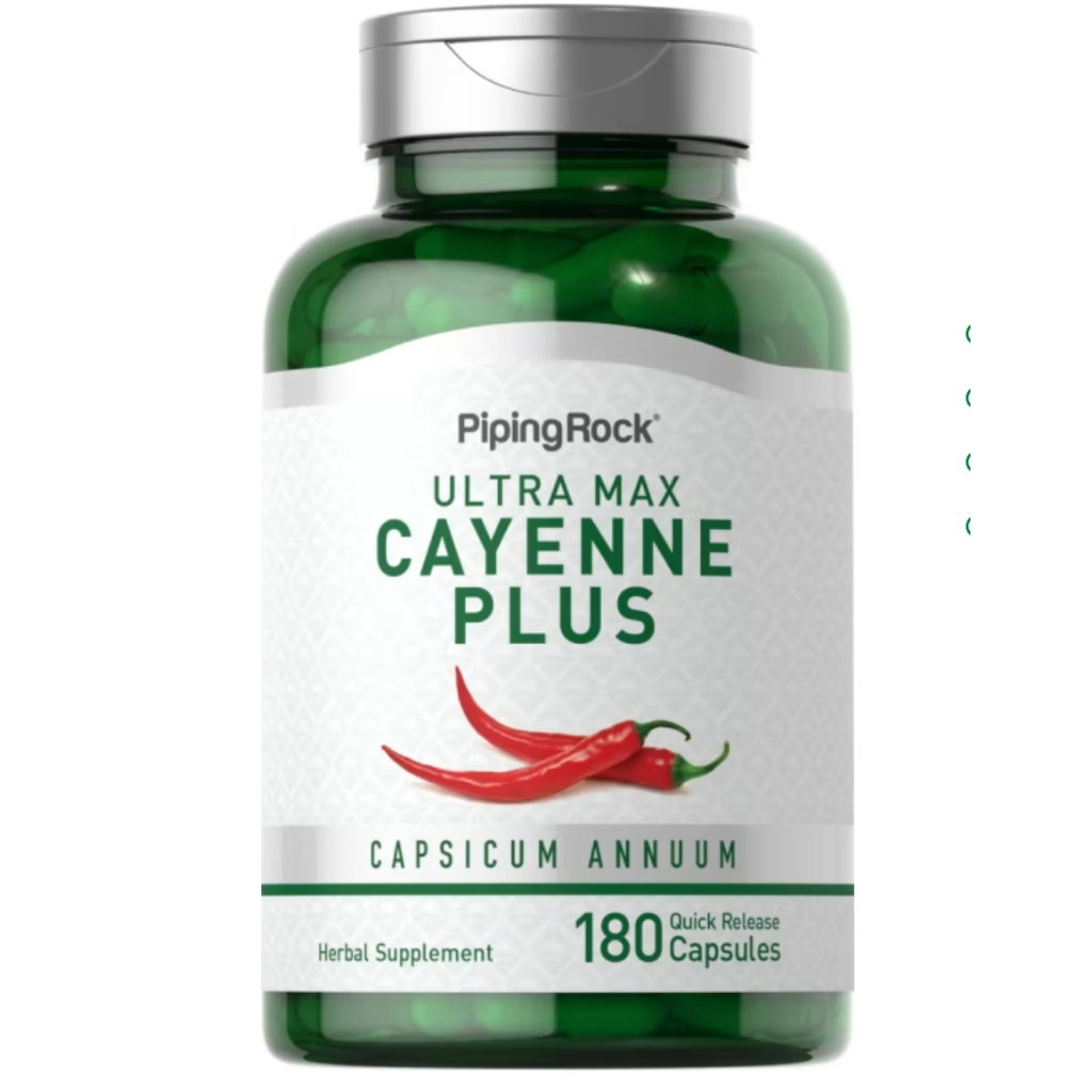 เร่งการเผาผลาญ Piping Rock Cayenne plus 180 Capsule | Shopee Thailand