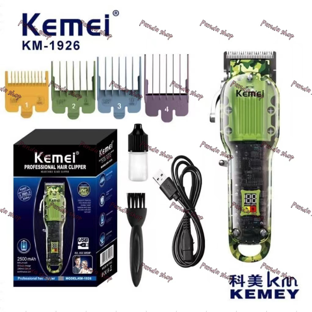 KEMEI 2023ใหม่ ปัตตาเลี่ยนไฟฟ้า /KM-1926 หน้าจอ LCD ชาร์จ USB ปัตตาเลี่ยนผู้ชาย LED สวย ใส แรง ...