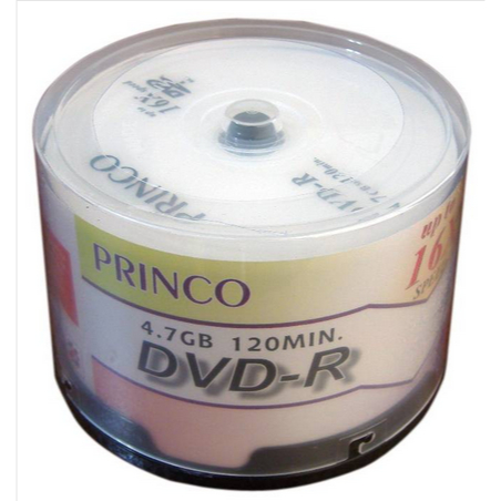 PRINCO DVD-R 4.7 GB SP 120 min 16X บรรจุ 50 แผ่น | Shopee Thailand