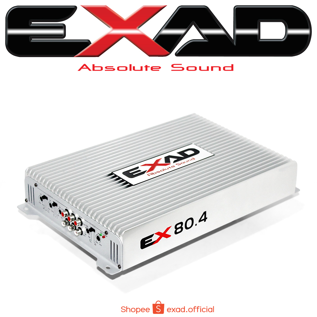 Power amplifier EXAD EX-80.4 เพาเวอร์แอมป์ (จัดส่งฟรี) | Shopee Thailand