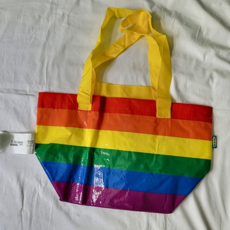 ikea ถุง STORSTOMMA สตอร์สต็อมม่า ใบเล็ก ถุงอิเกียถุงเรนโบว์ rainbow ...